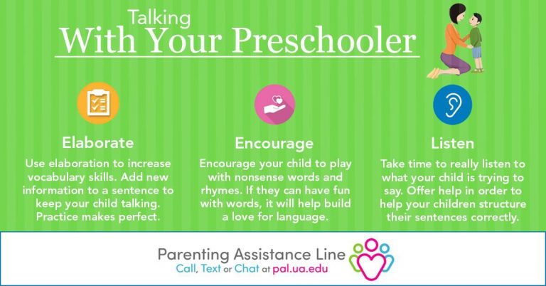 Talking With Your Preschooler - PAL - Parenting Assistance Line